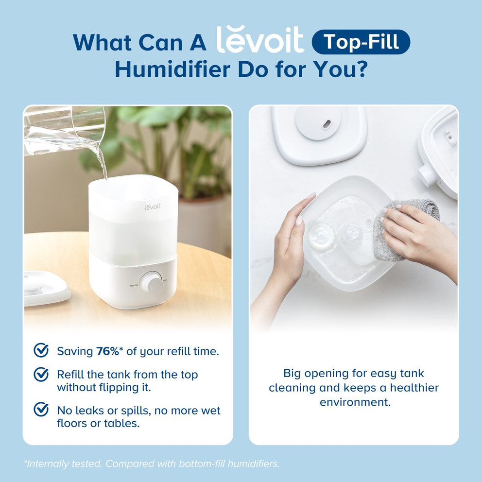 Classic 160 Humidifier: Unique Top Fill Humidifier – Levoit