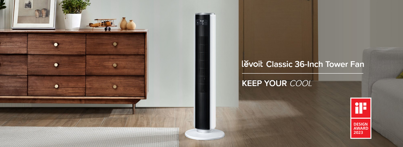 Levoit 36-Inch Fan - Convenient Tower Fan with Remote